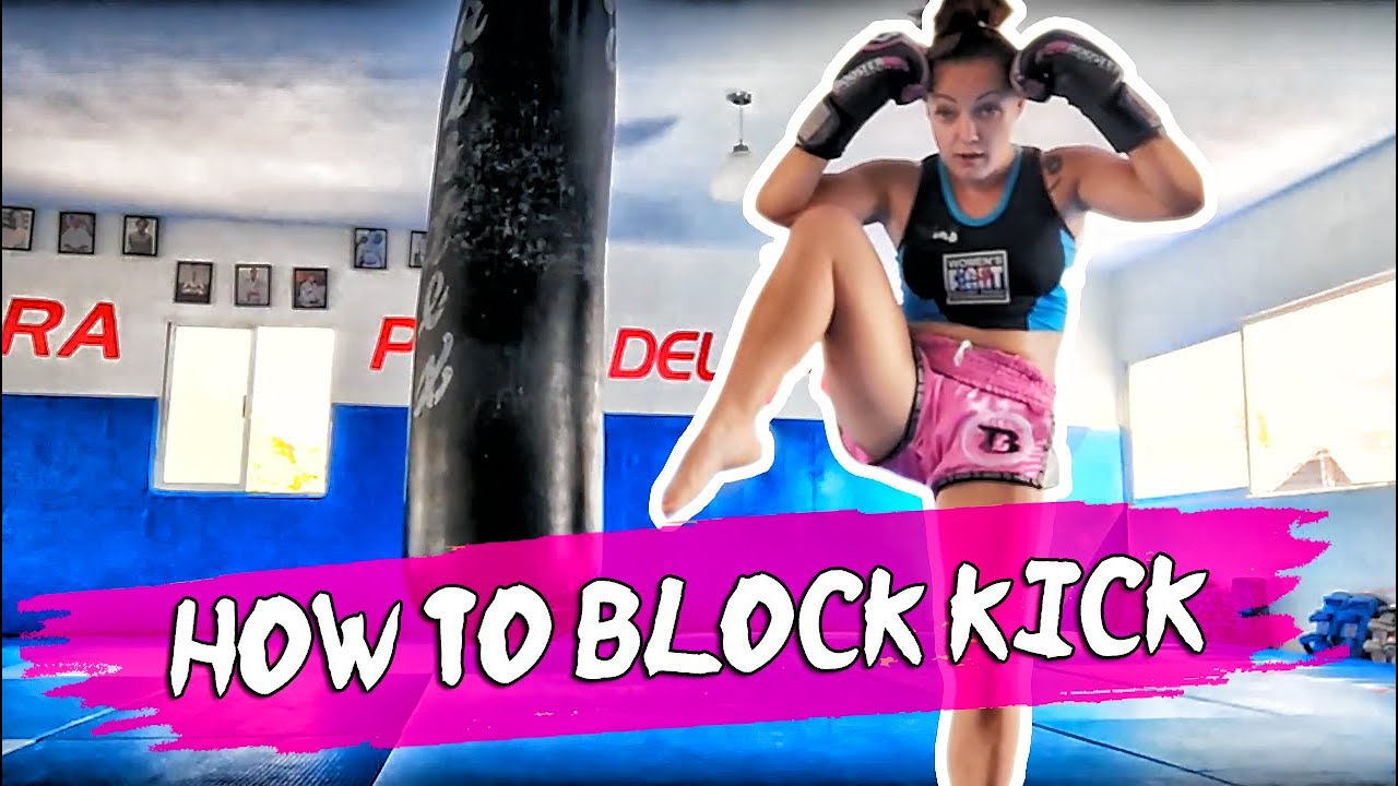 How to block Muay Thai kick - YouTube