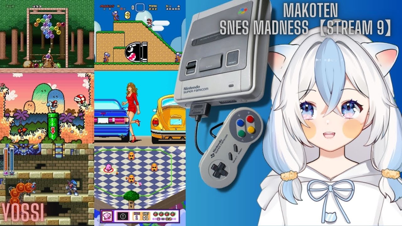 SNES MADNESS 《 Lightning Round【Stream9】《 VTUBER《 OG Hardware - YouTube