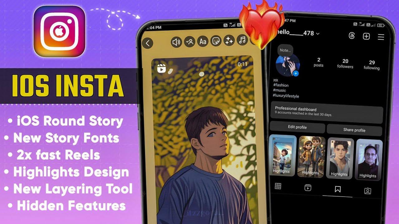 iOS Instagram on Android⚡ ST insta | ios insta story in android ...