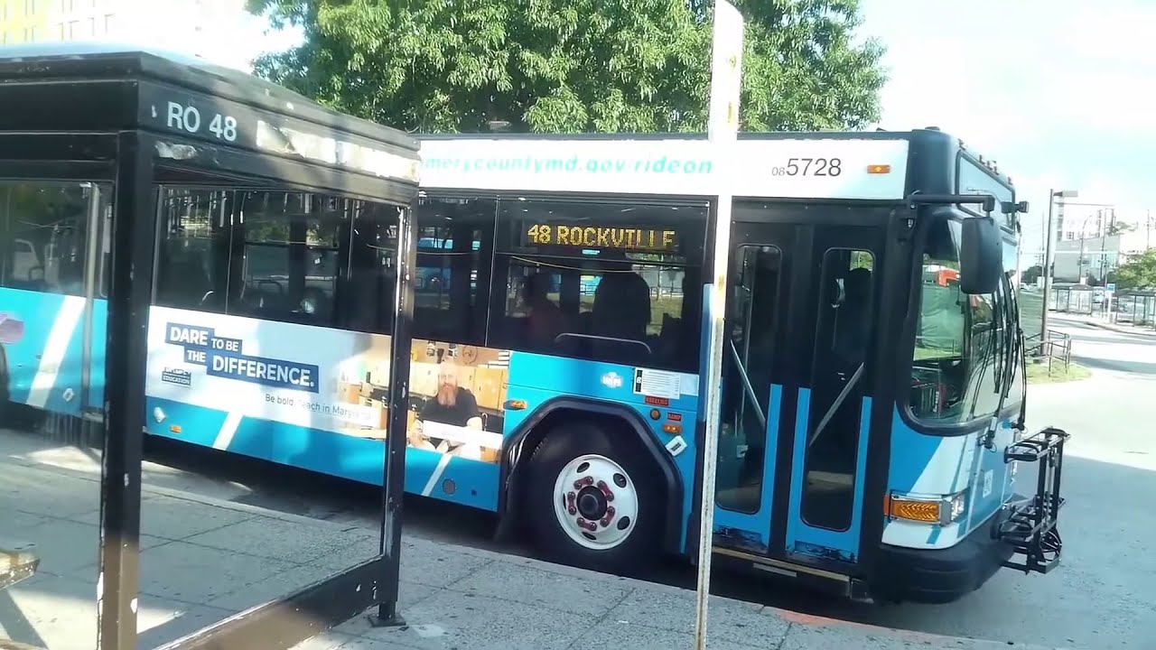 Ride On 2008 Gillig Low Floor 5728 Bus on Route 48 at Wheaton Metro ...