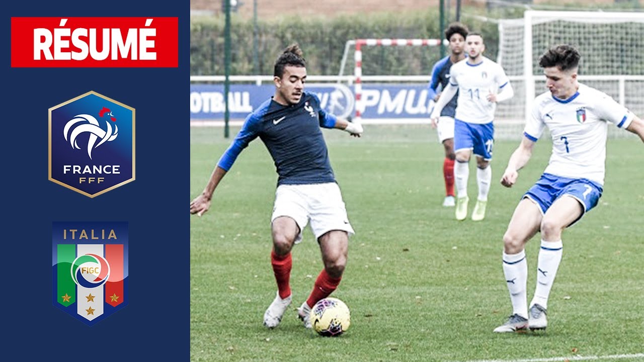 U17, France-Italie (1-1 et 0-2), le résumé I FFF 2019-2020 - YouTube