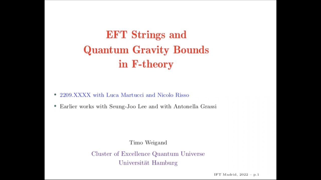 EFT strings and Quantum Gravity bounds in F-theory - YouTube
