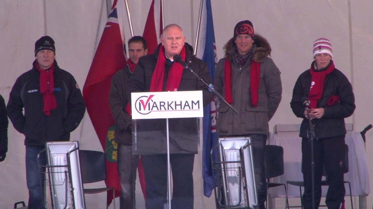 Markham Civic Centre Ice Rink Largest Outdoor Skating Rink - YouTube