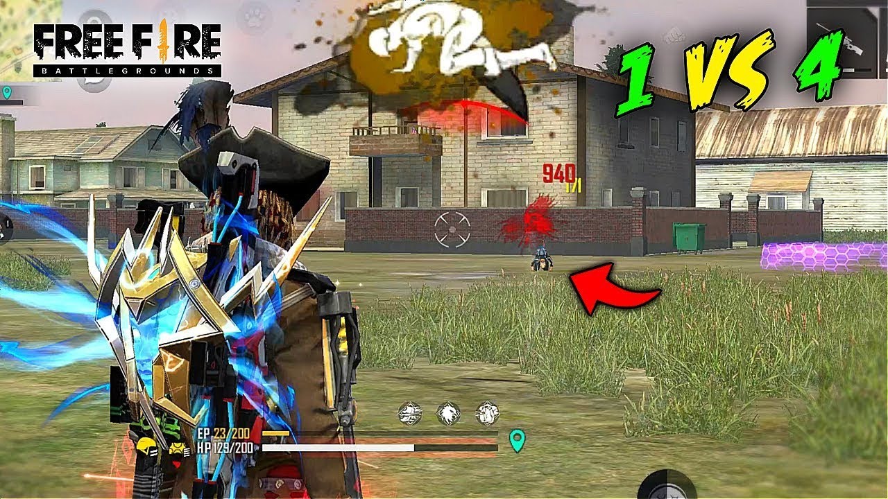 1 VS 4 CUSTOM GAMEPLAY 😎💪 || 1 VS 4 CUSTOM GAMEPLAY MOBILE || GARENA ...