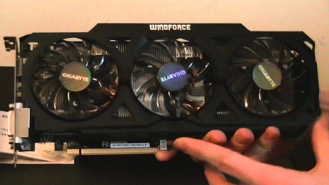 Gigabyte Windforce R9 270X Unboxing - YouTube