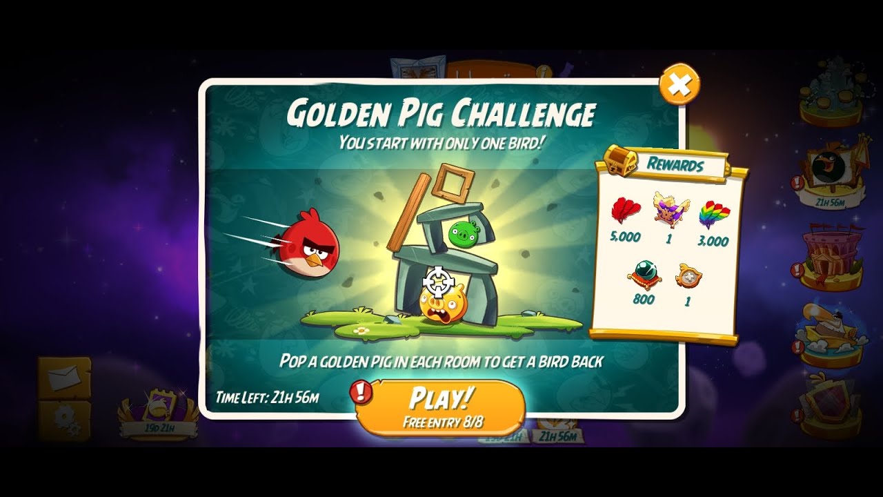 Angry Birds 2 The Golden Pig Challenge with Red 1 Nov 2025 #ab2 golden ...