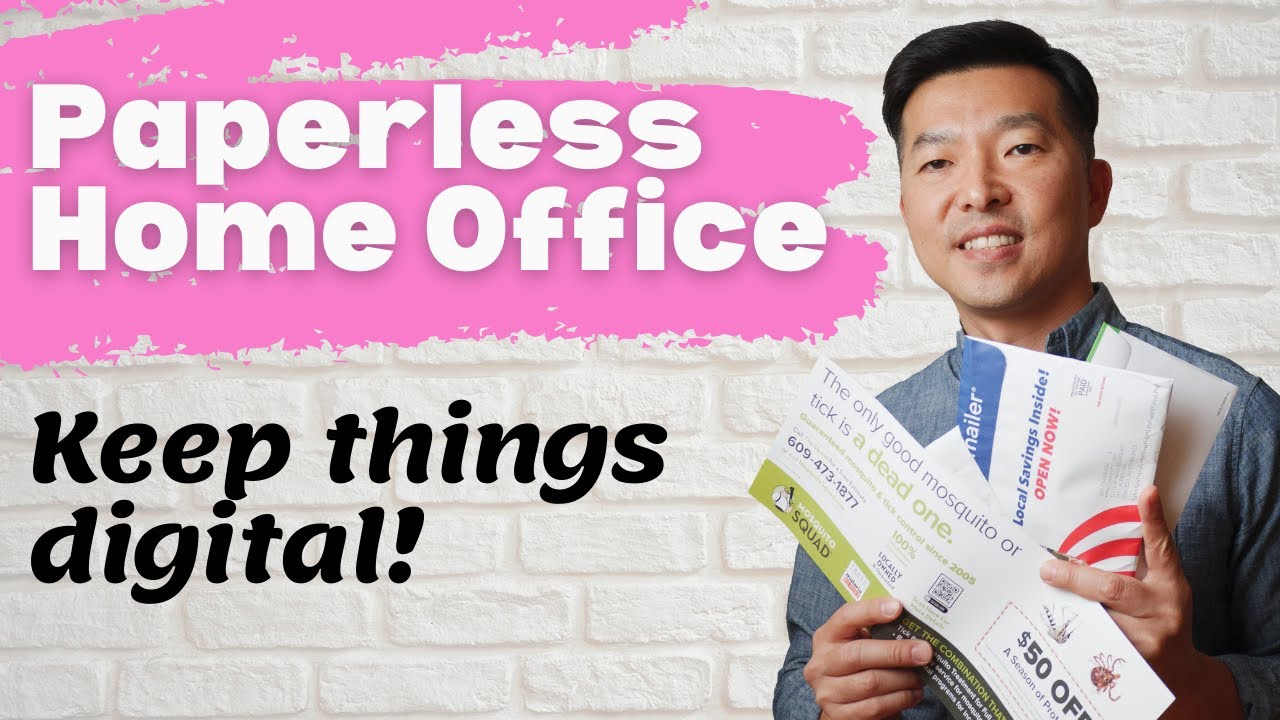 How to Maintain a Paperless Home Office - YouTube