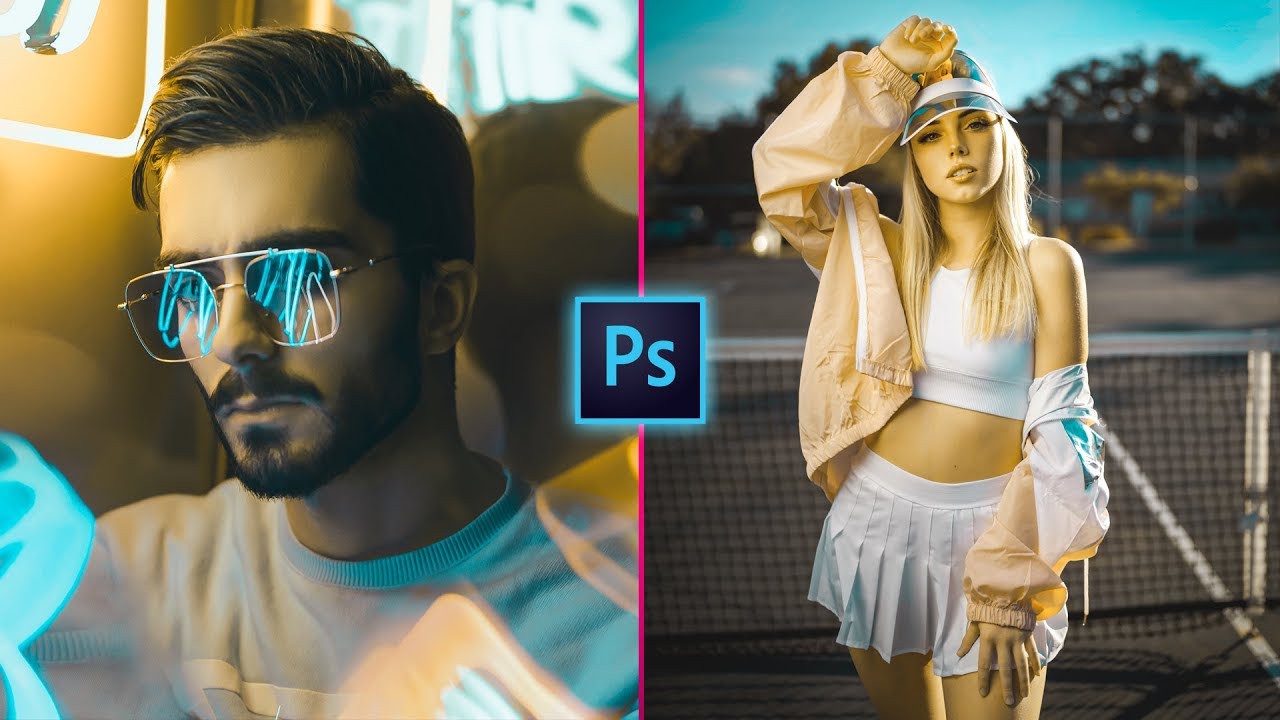 TEAL and YELLOW Color Grading Effect in Photoshop | Photo Effects ...