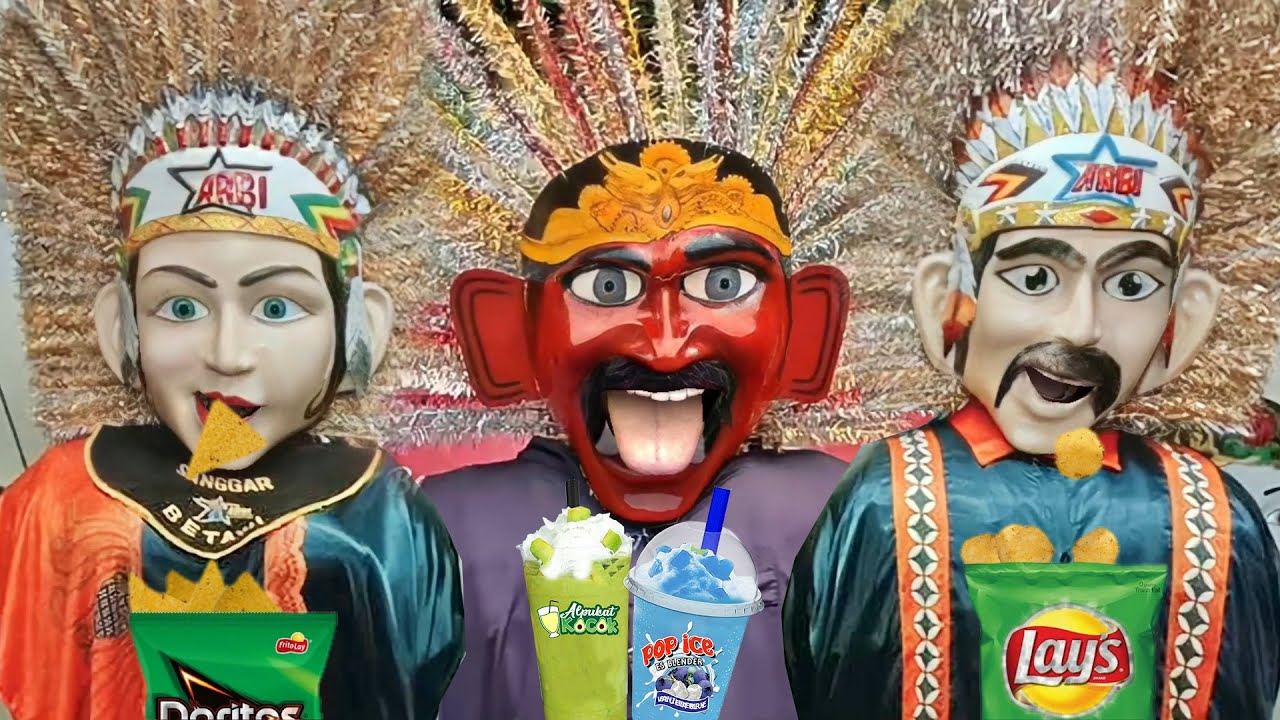 ONDEL ONDEL BETAWI MINTA JAJAN CHIKI LAYS PEDAS & MINTA DI BELIKAN ...