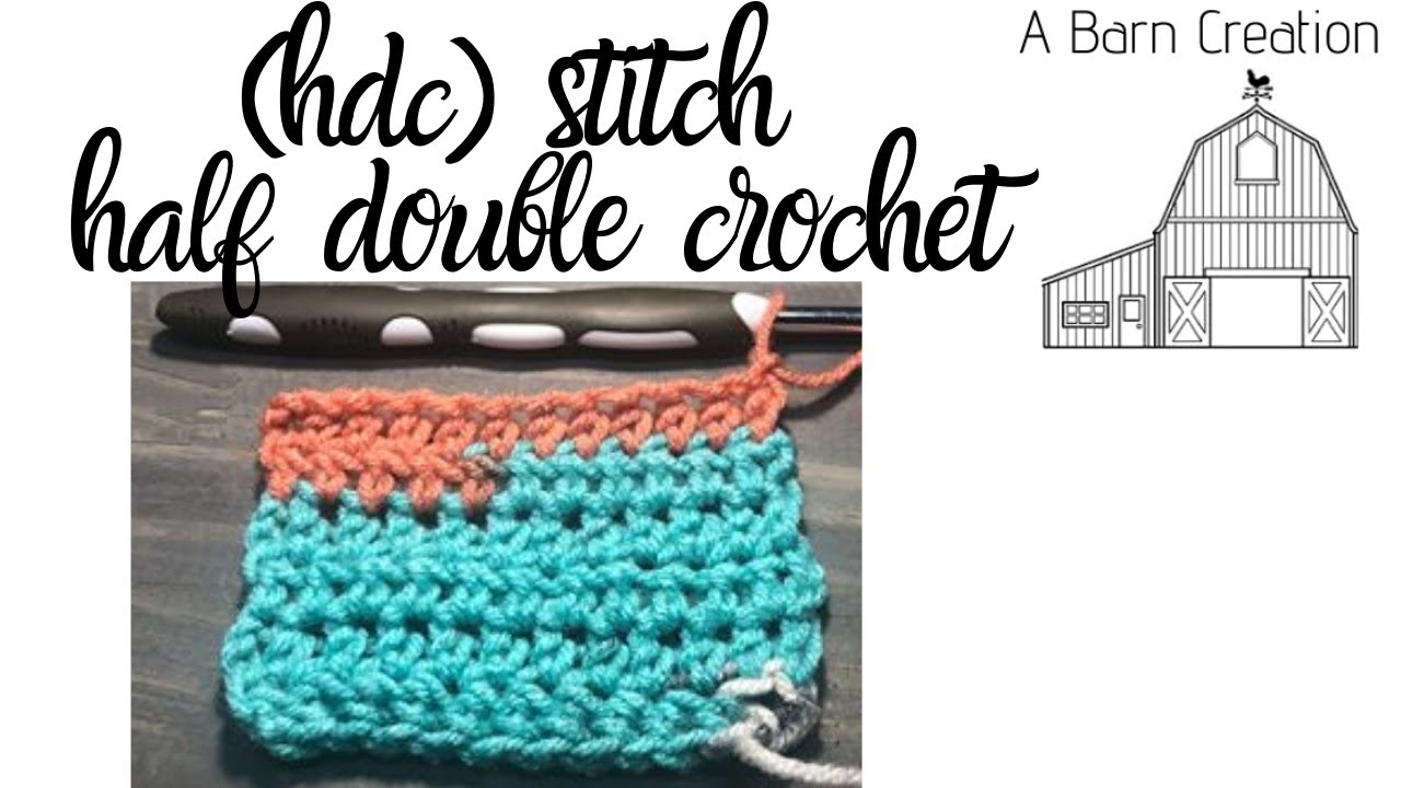 How to make a (hdc) stitch - half double crochet - YouTube