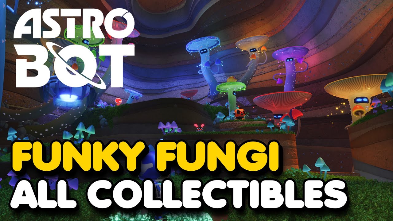 Astro Bot - Funky Fungi 100% Walkthrough (All Bots & Puzzle Pieces ...