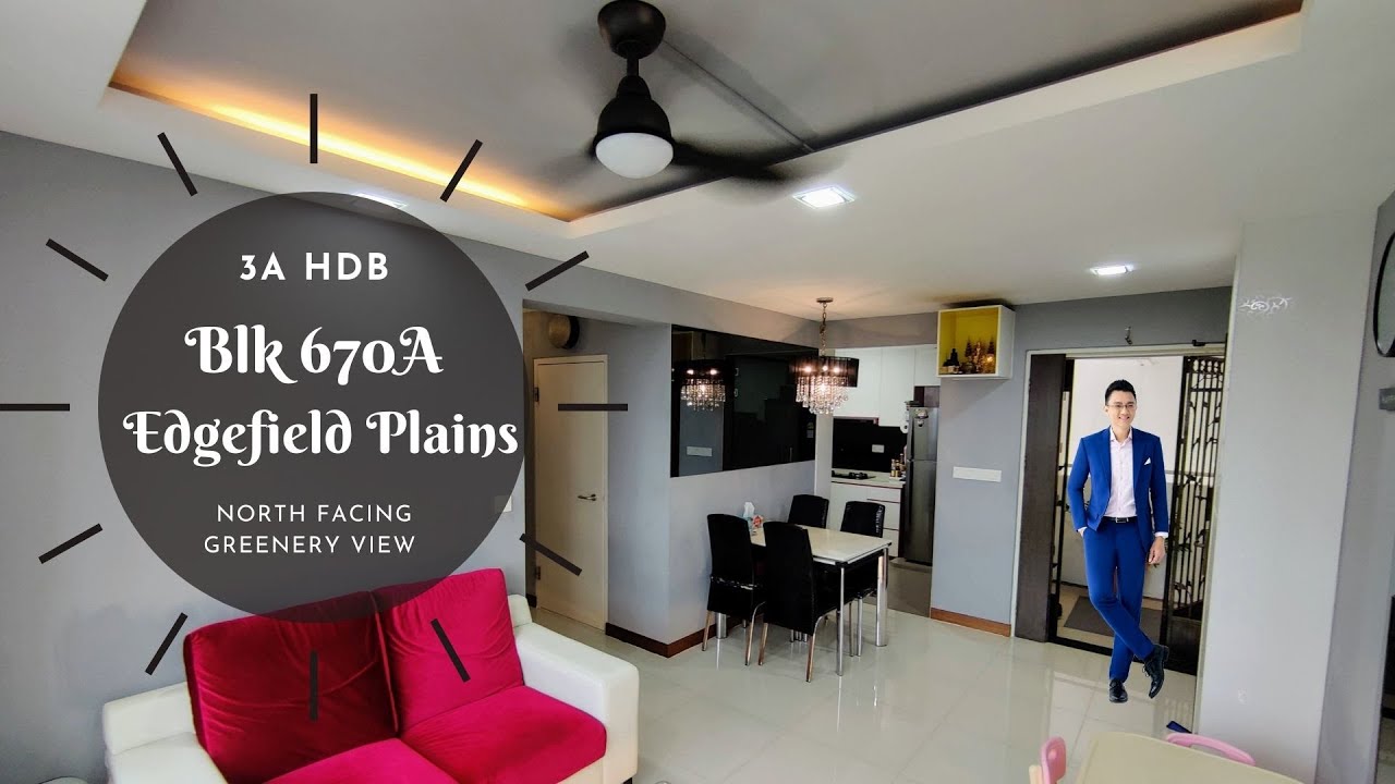 Punggol Waterway Ridges 3-room HDB flat property tour - YouTube