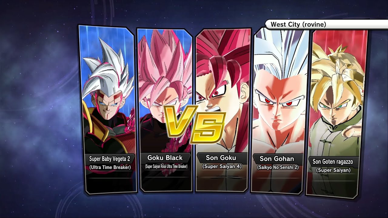 XV2 (PC): Goku Black SSJR&Super Baby Vegeta 2 Ultra vs Goku DBD SSJ4 ...