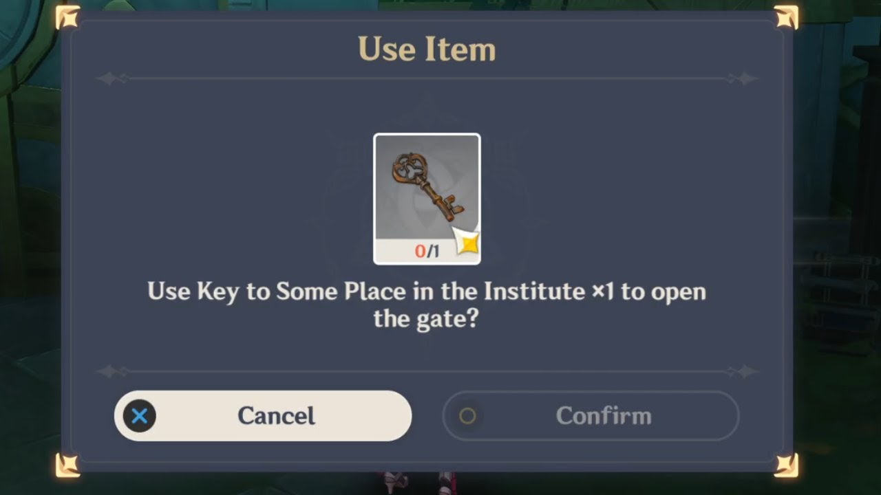 Genshin Impact 4.0 Key to Some Place in the Institute A Study in Sable ...