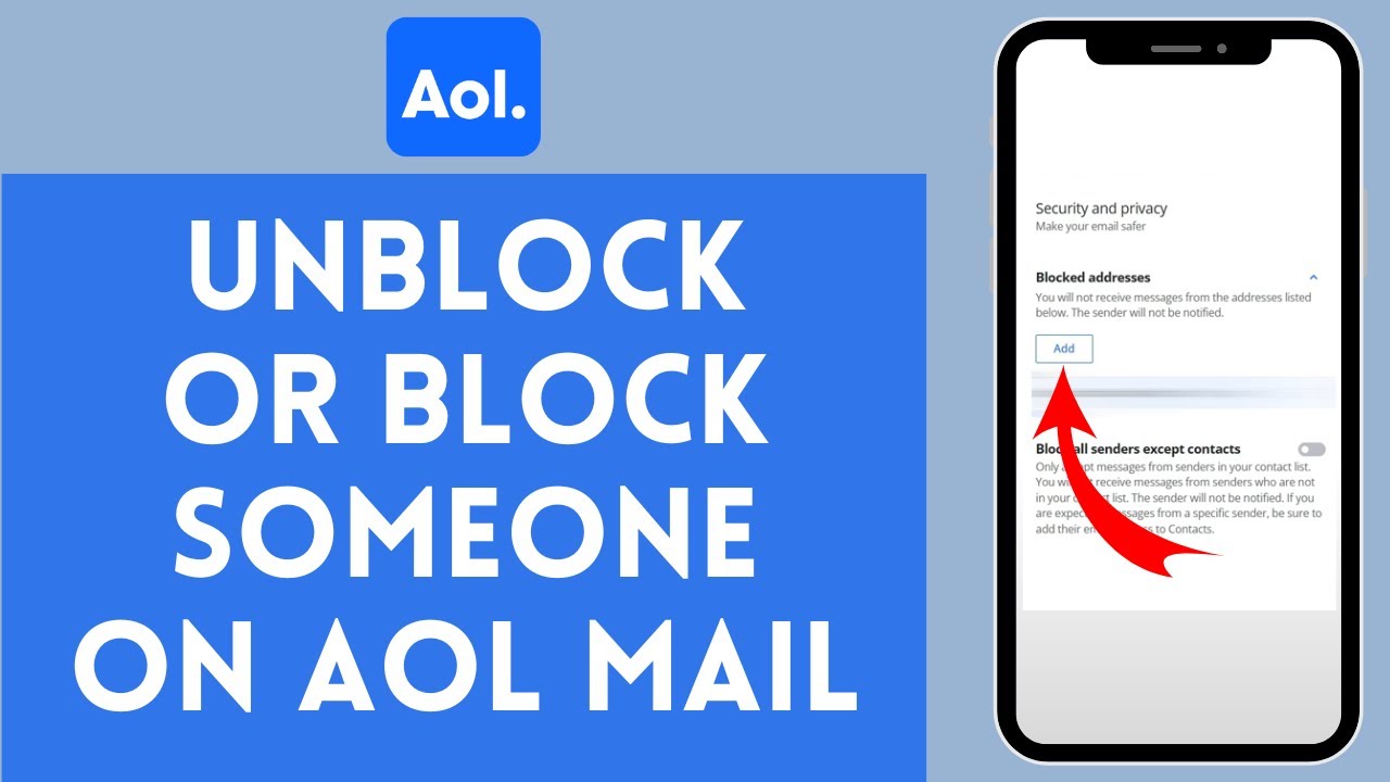 How to Unblock/Block Someone on AOL Mail (2024) | AOL Mail Tutorial ...