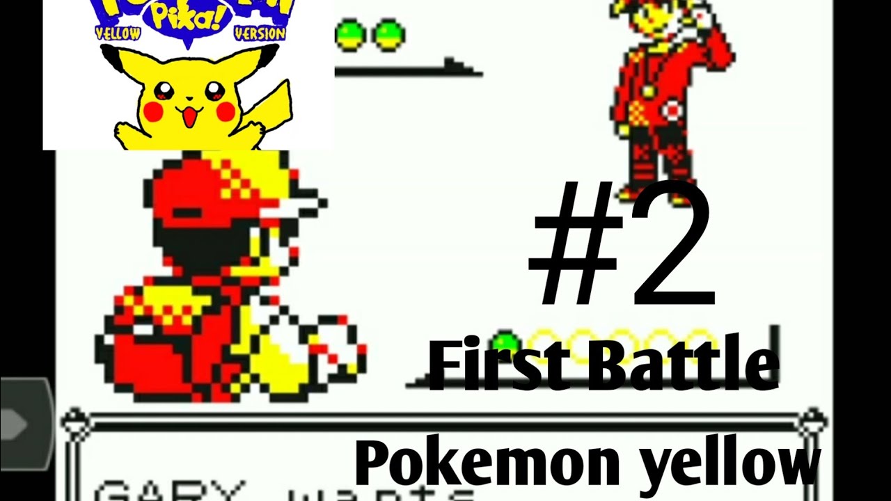 First battle with gary:pokemon yellow:gameplay:walkthrough:part#2|Baka ...