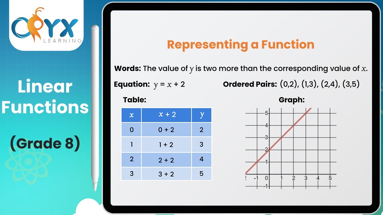 Linear Functions | Grade 8 Math | Oryx Learning - YouTube