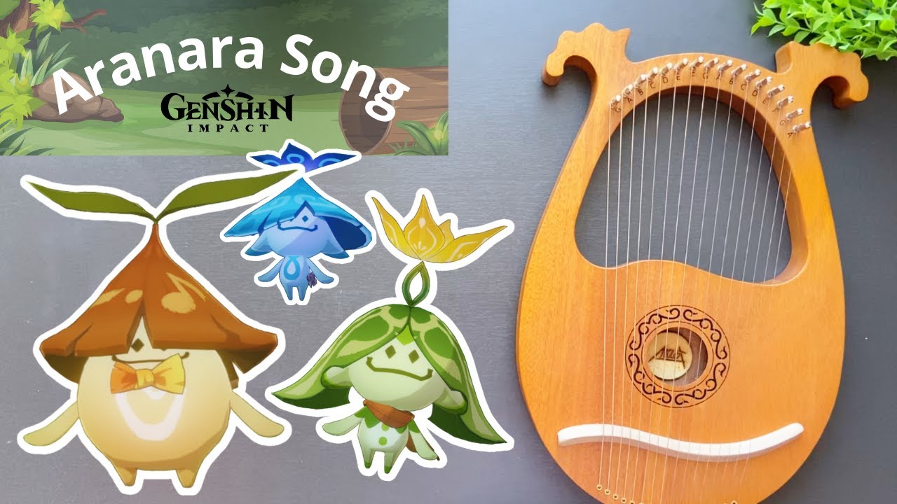 Aranara Song (Genshin Impact) | Lyre Harp Cover (with Notes) - YouTube