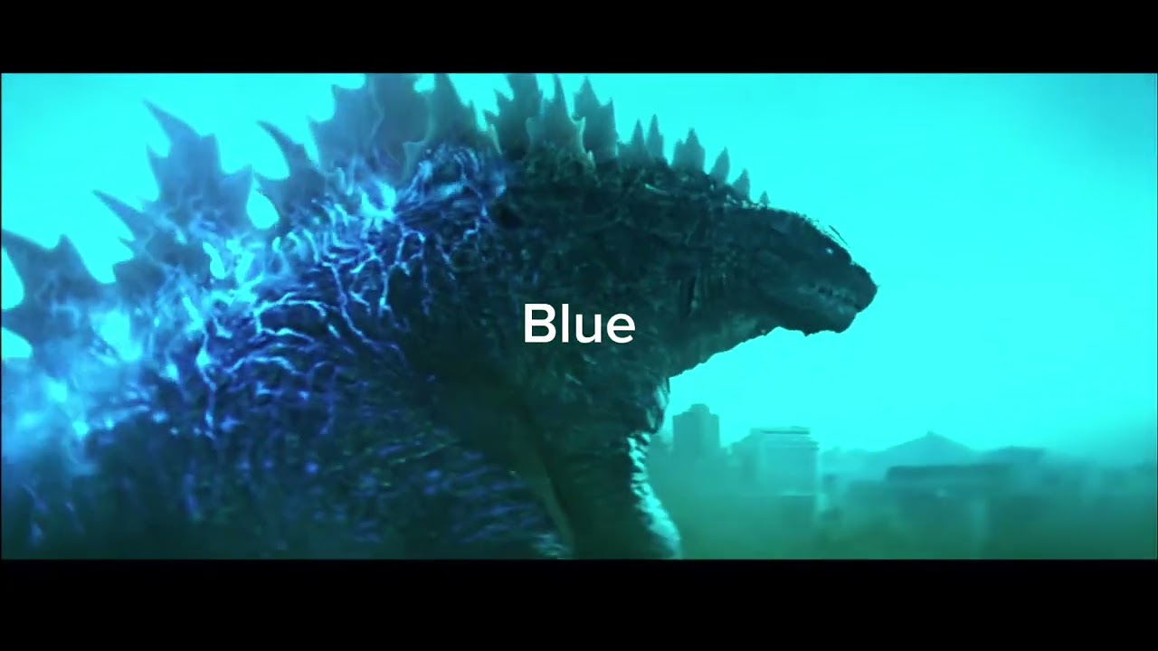 Supercharged Evolved Godzilla with different colors.. - YouTube