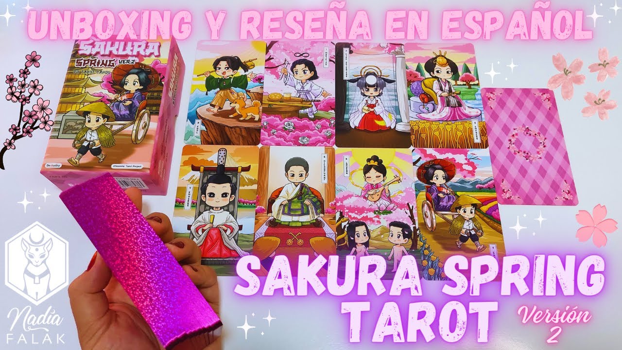 SAKURA SPRING TAROT (Original) 🌸 Tarot de la Primavera 🩷 Unboxing y ...