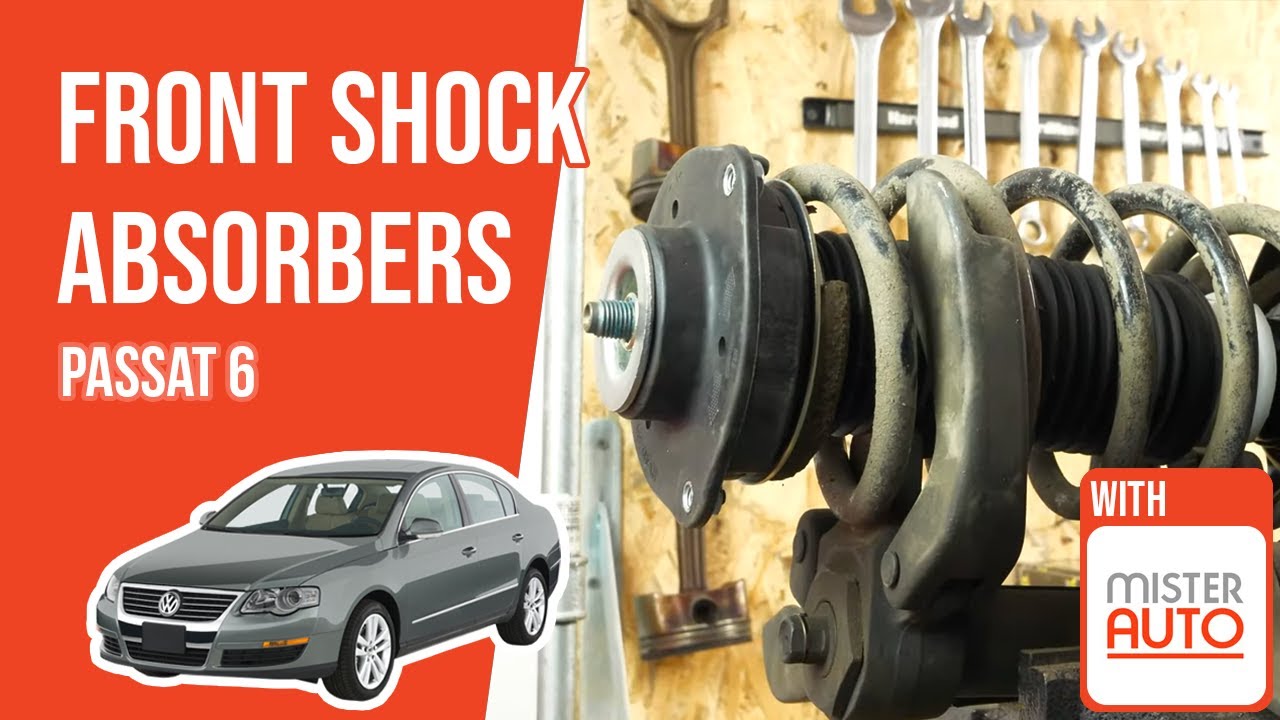 How to replace the front shock absorbers Passat mk6 ➿ - YouTube