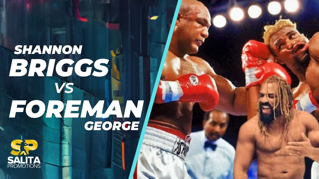 GEORGE FOREMAN VS SHANNON BRIGGS HIGHLIGHTS - YouTube