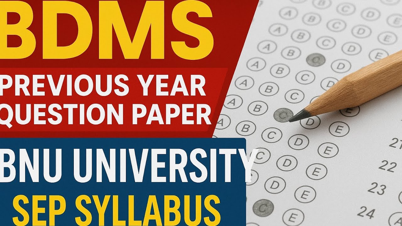 📚 1 sem B.com BNU BDMS | Previous Year Question Papers & SEP Syllabus ...