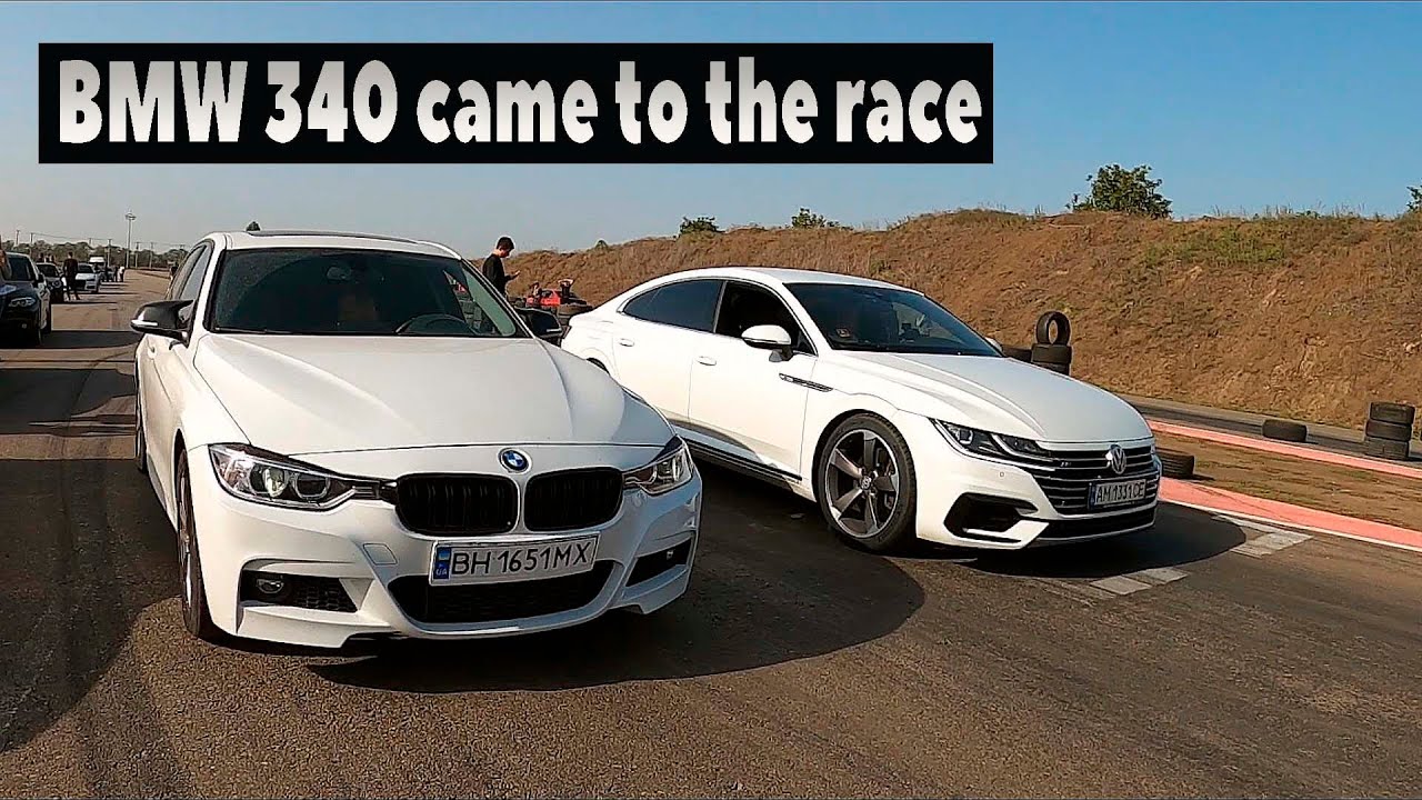 BMW 340 stage 2 vs guys in fast cars 400hp+ - YouTube