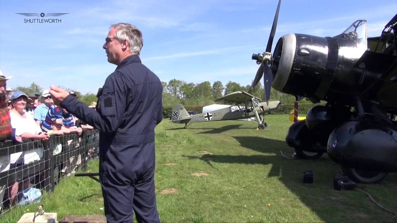 The Westland Lysander with Shuttleworth Pilot Frank Chapman - YouTube
