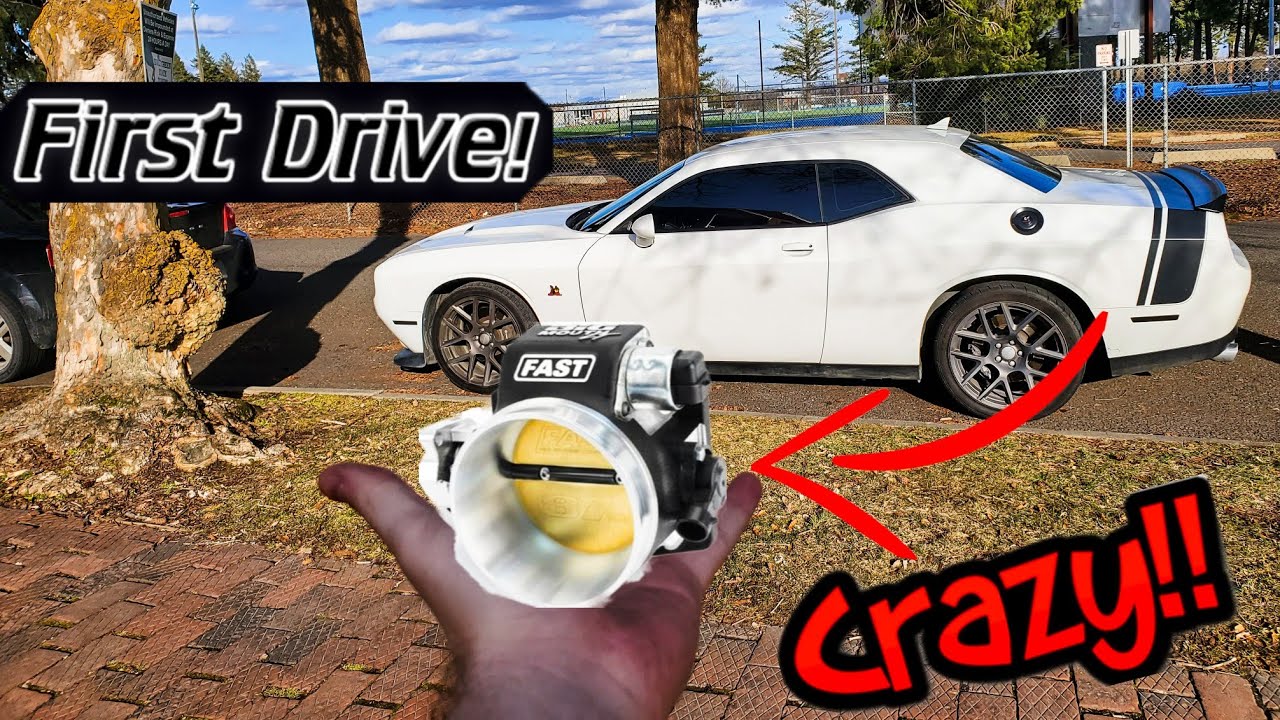 First drive with my new fastman 84mm throttle body! (Insane pulls ...