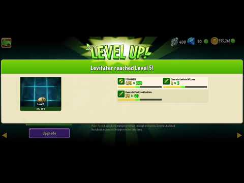 Pvz 2 | Plants vs zombies 2 | Levitate4 reached next level | upgrade ...