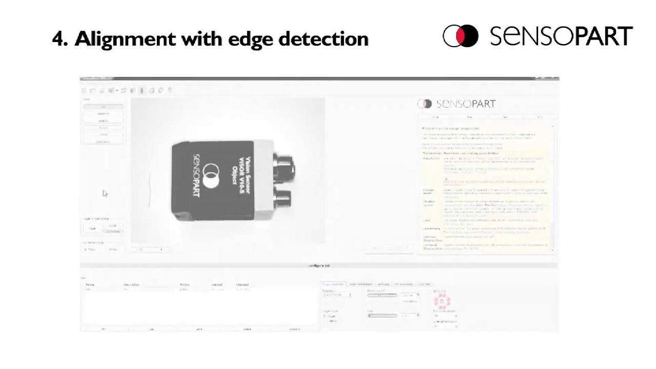 Vision sensor VISOR®: Alignment - YouTube