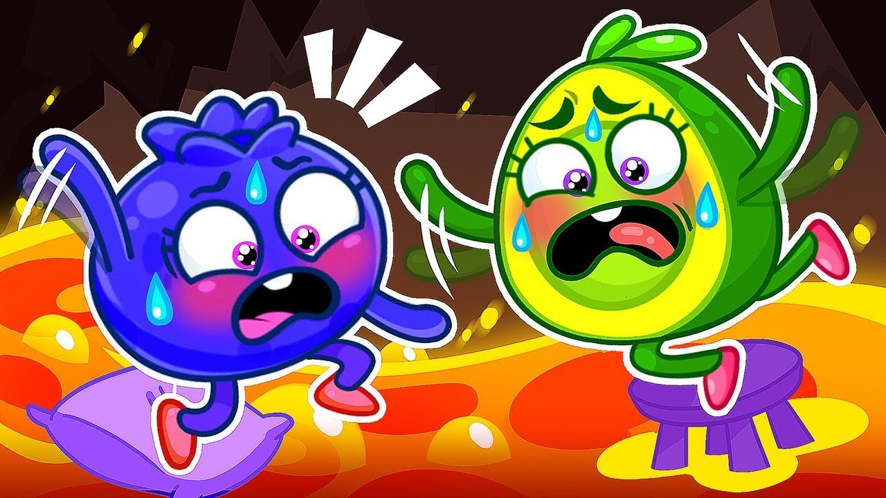 Escape Lava Floor Song 🌋🏃Oh No! Floor Is Lava!🔥 II VocaVoca Kids Songs ...