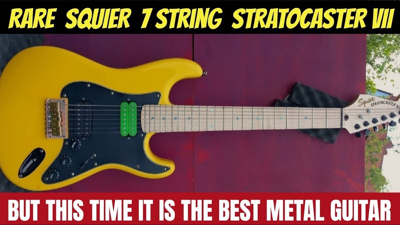 7-String Squier Custom Stratocaster - Timelapse FULL BUILD - YouTube