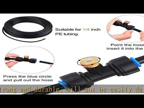 Hotop Brass Misting Nozzles 1/4 Inch Slip Lock Mister Nozzles Thread ...