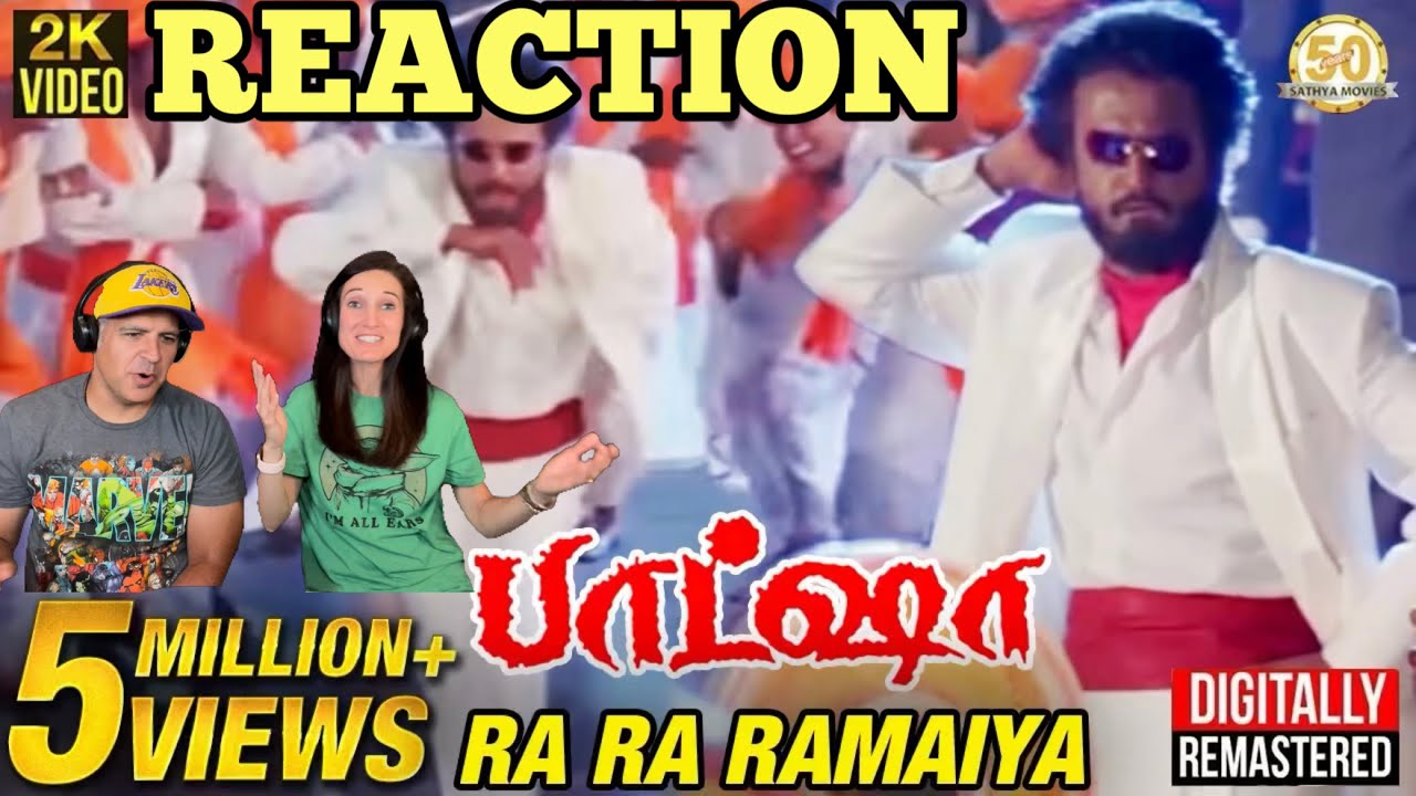 Ra Ra Ramaiya Video Song REACTION | Rajinikath Superhit Song | Baashha ...