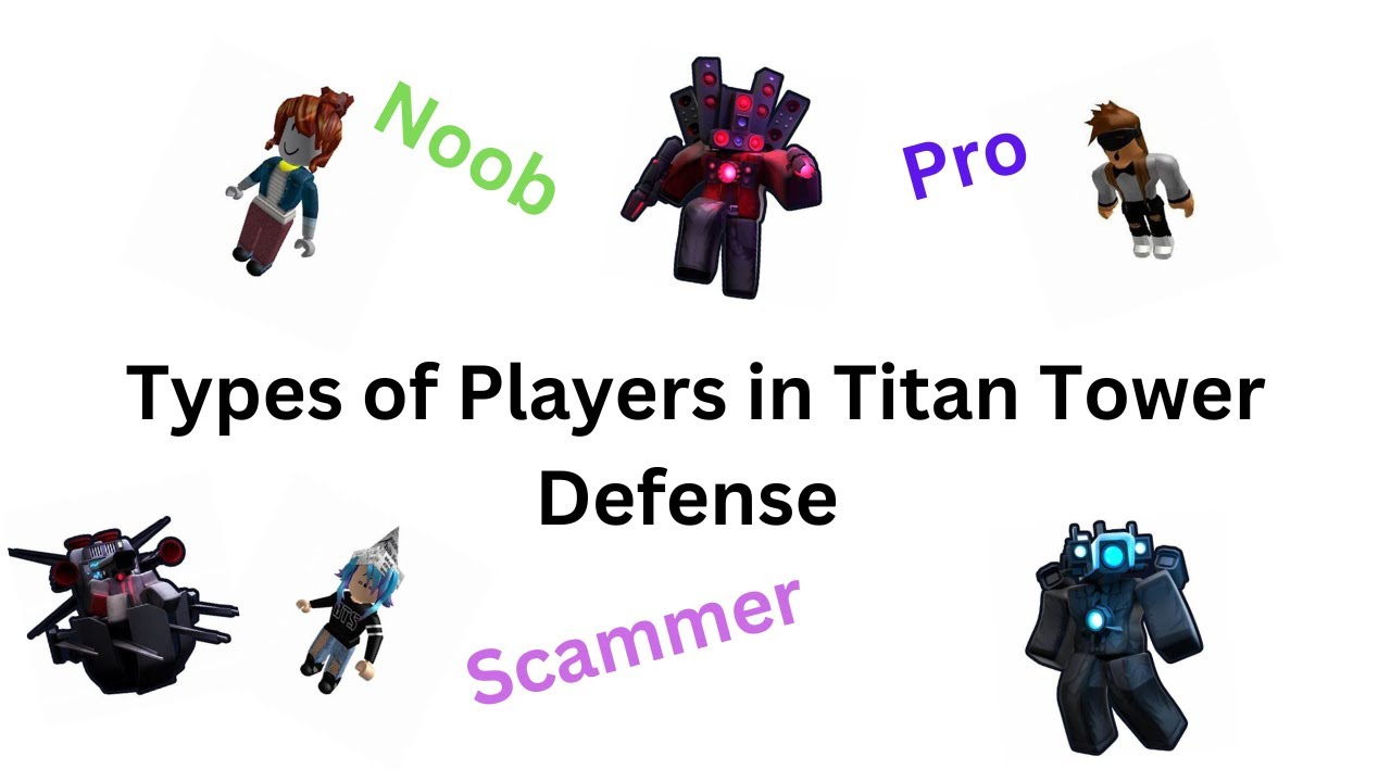 Types of Players in Titan Tower Defense - YouTube