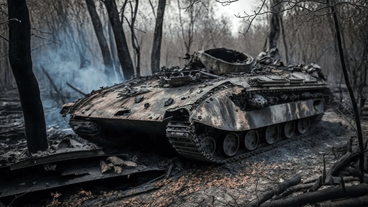 Ukraine Main Battle Tank M1A2 ABRAMS Destroyed the most famous Russian ...