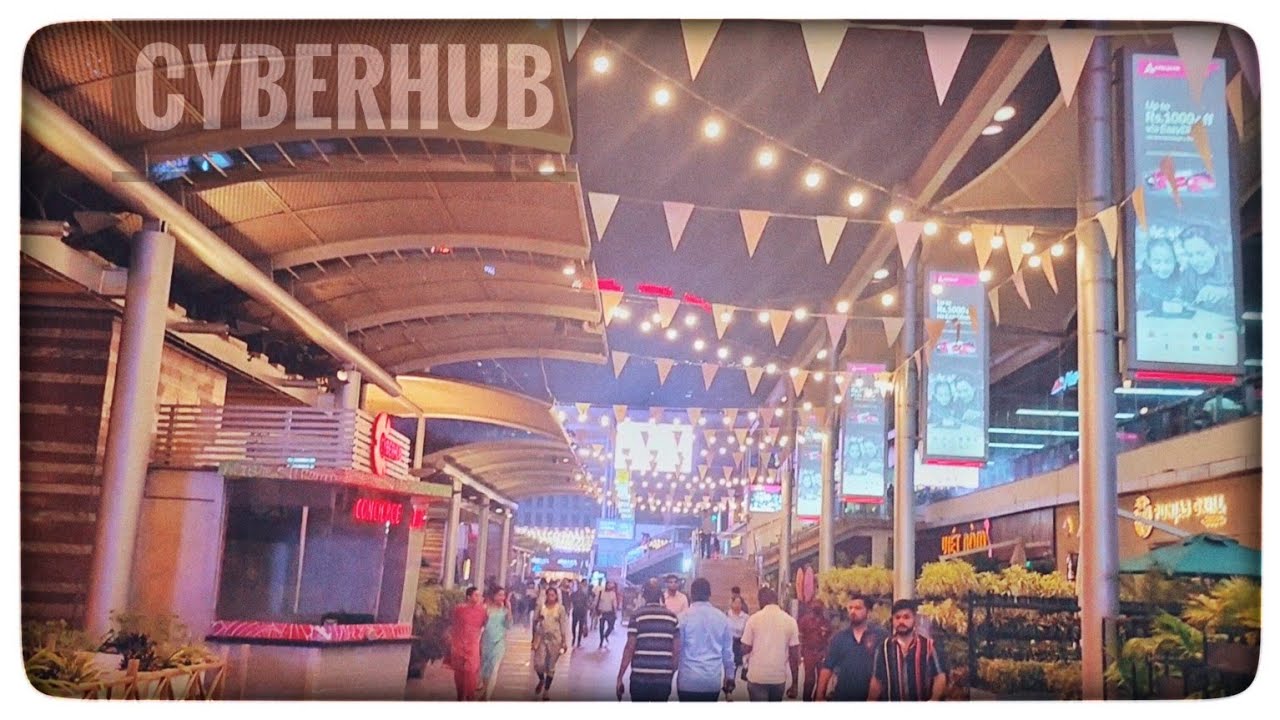 Cyberhub Nightlife - DLF Gurgaon / Gurugram Cybercity near New Delhi , India. #onestopnetwork ...