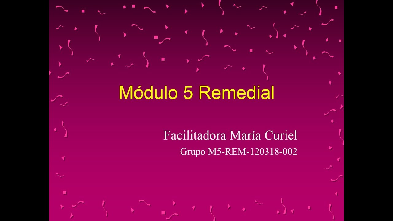 Proyecto integrador Módulo 5 Remedial - YouTube
