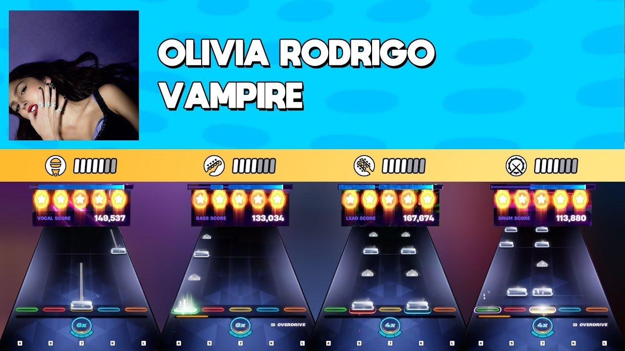 [Fortnite Festival] Olivia Rodrigo - vampire || All Instruments Expert ...