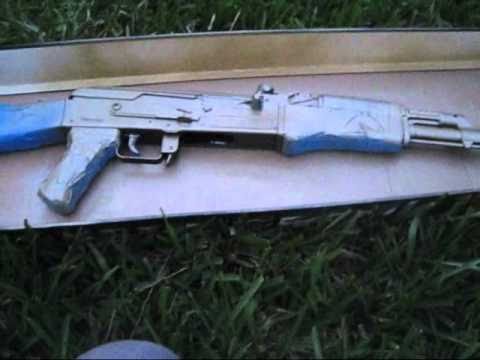 how to spray paint an ak 47 - YouTube