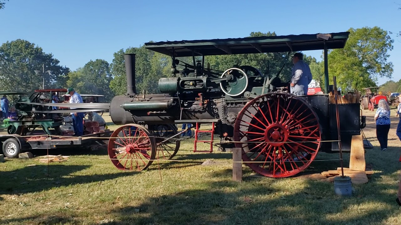 A steam powered saw mill - YouTube