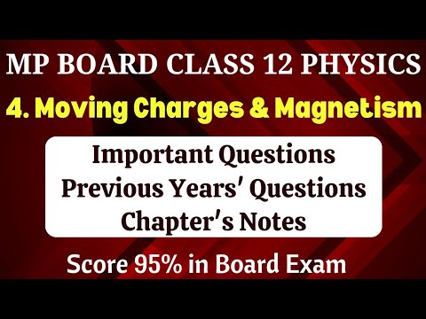 4. Moving Charges & Magnetism | Important Questions | PYQs | Notes ...