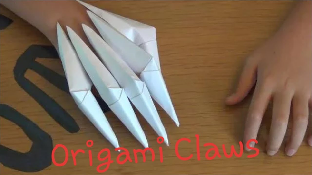 How to make Origami Claws - YouTube