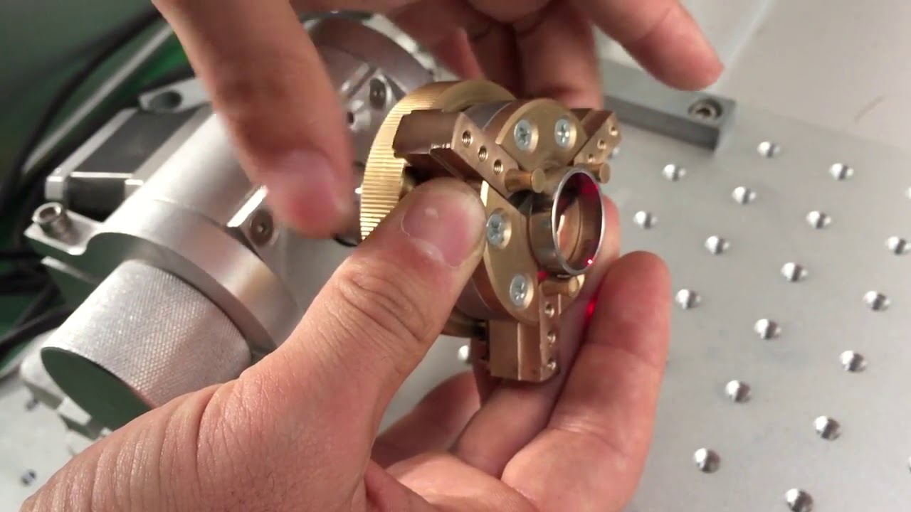 fiber laser marking ring,inside ring laser marking - YouTube