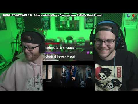 Live Stream Reactions! | POWERWOLF ft. Alissa White-Gluz - Demons Are A ...