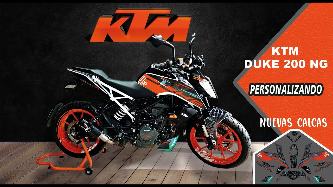 KTM DUKE 200 NUEVA IMAGEN Y ACCESORIOS - YouTube