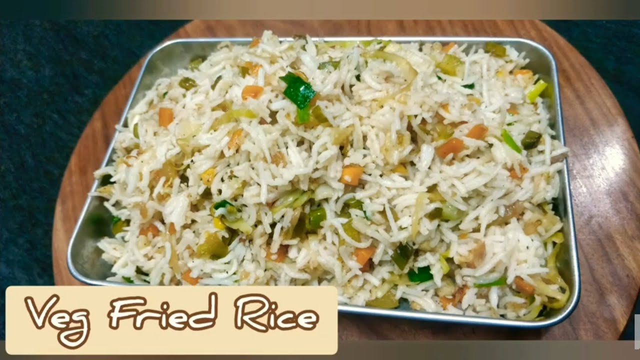 VEG FRIED RICE RECIPE| Restaurant special | No vinegar | No MSG - YouTube
