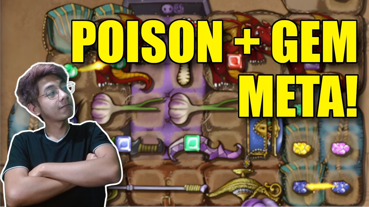 Gems and Poison! Backpack Battles - YouTube